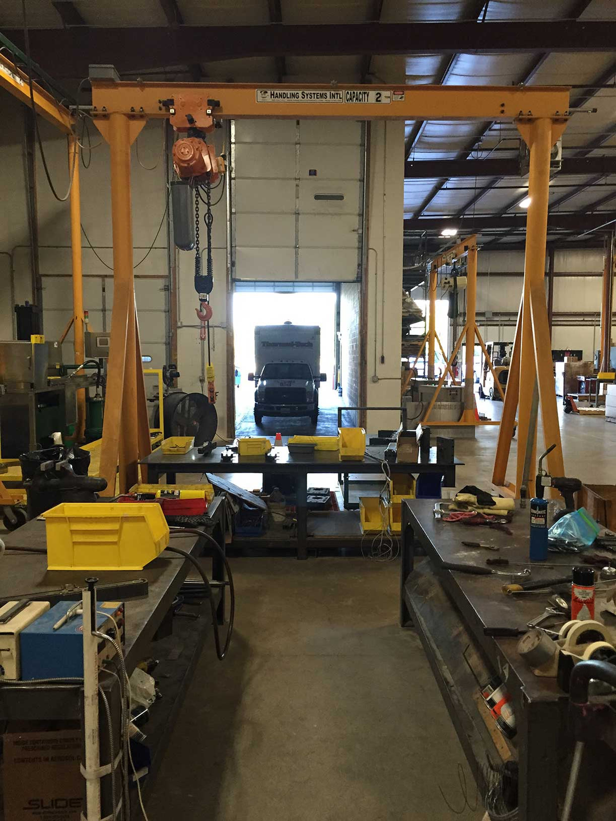 Gantry Crane 3 Ton (6,000 lbs) Fixed Height Steel — Fort Dearborn Supply