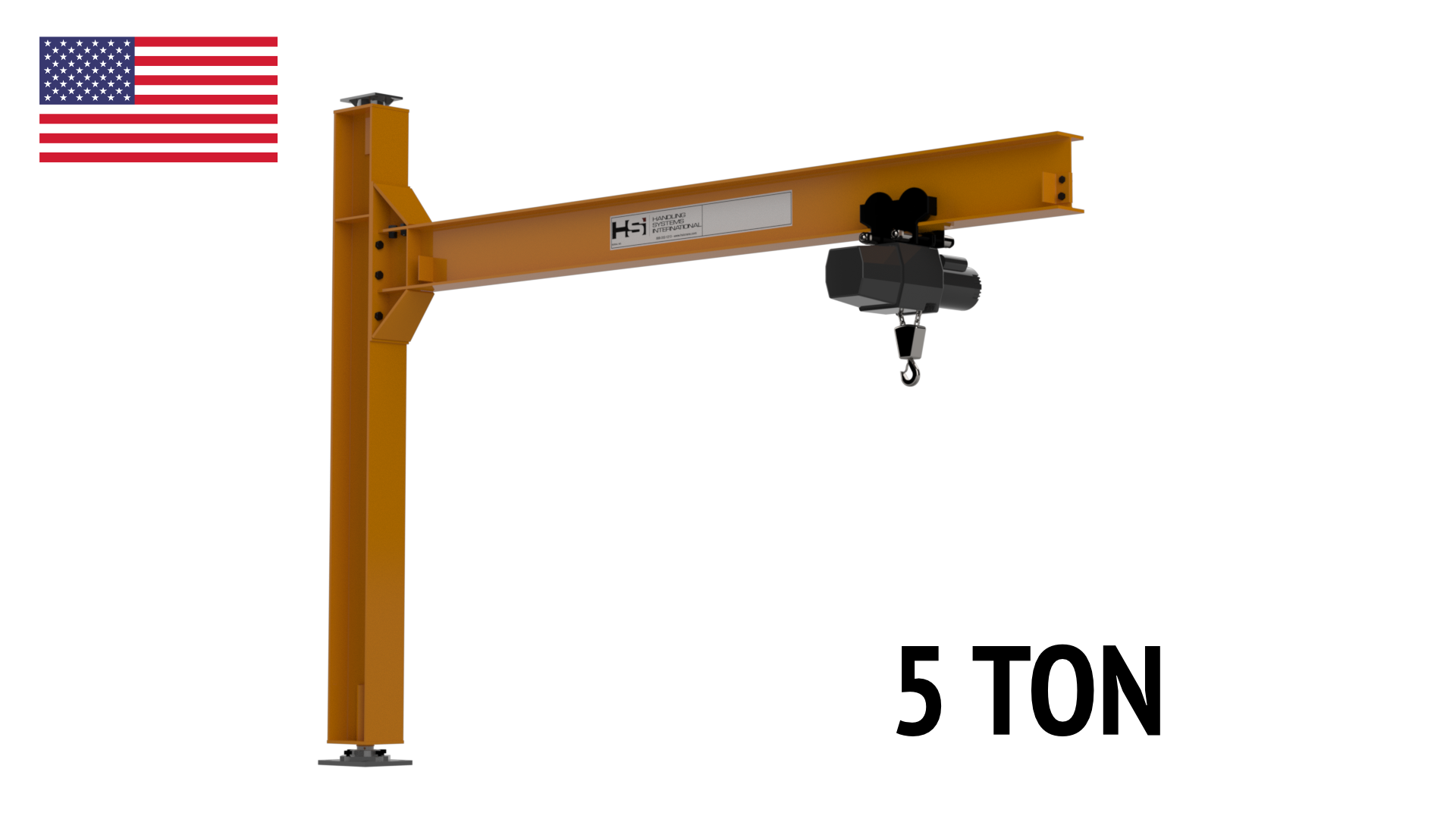 Jib Cranes - Foundationless Options - Fort Dearborn Supply